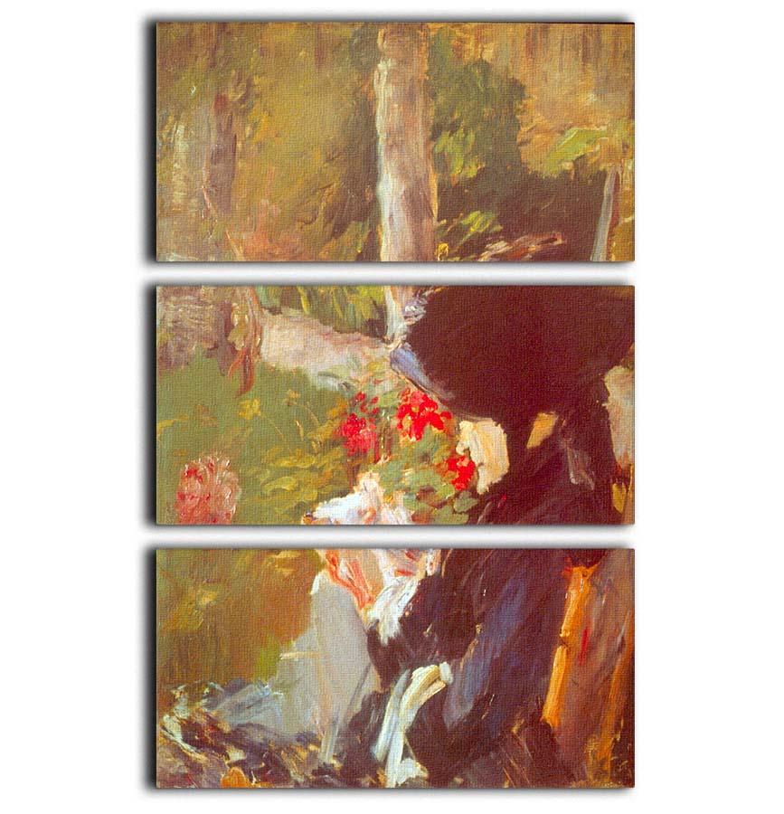 Manets Mother by Manet 3 Split Panel Canvas Print | Canvas Art Rocks – Canvas Art Rocks US