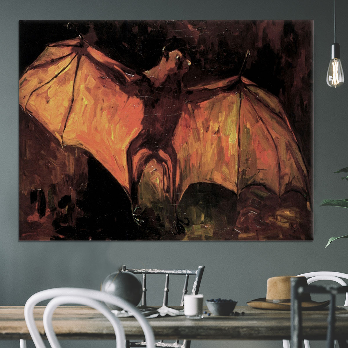 Flying Fox by Van Gogh Canvas Print or Poster | Canvas Art Rocks