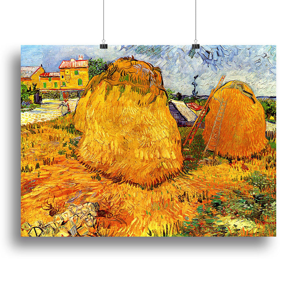 Haystacks in Provence by Van Gogh Canvas Print or Poster | Canvas Art Rocks