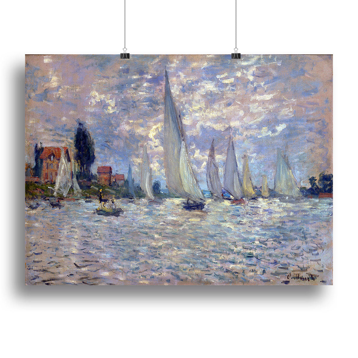 Les Barques by Monet Canvas Print or Poster – Canvas Art Rocks US