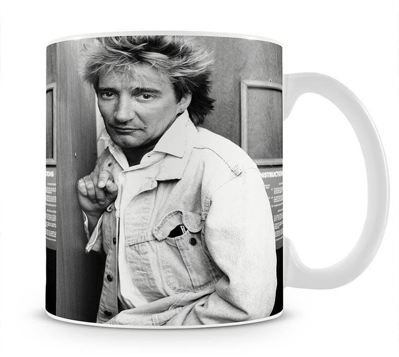 Rod Stewart in 1986 Mug | Canvas Art Rocks